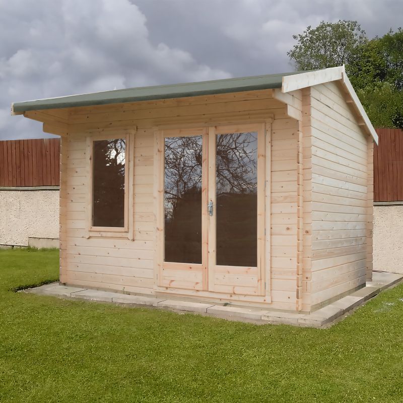 Shire Marlborough 12x10 28mm Log cabin – Outdoor Living Simplified
